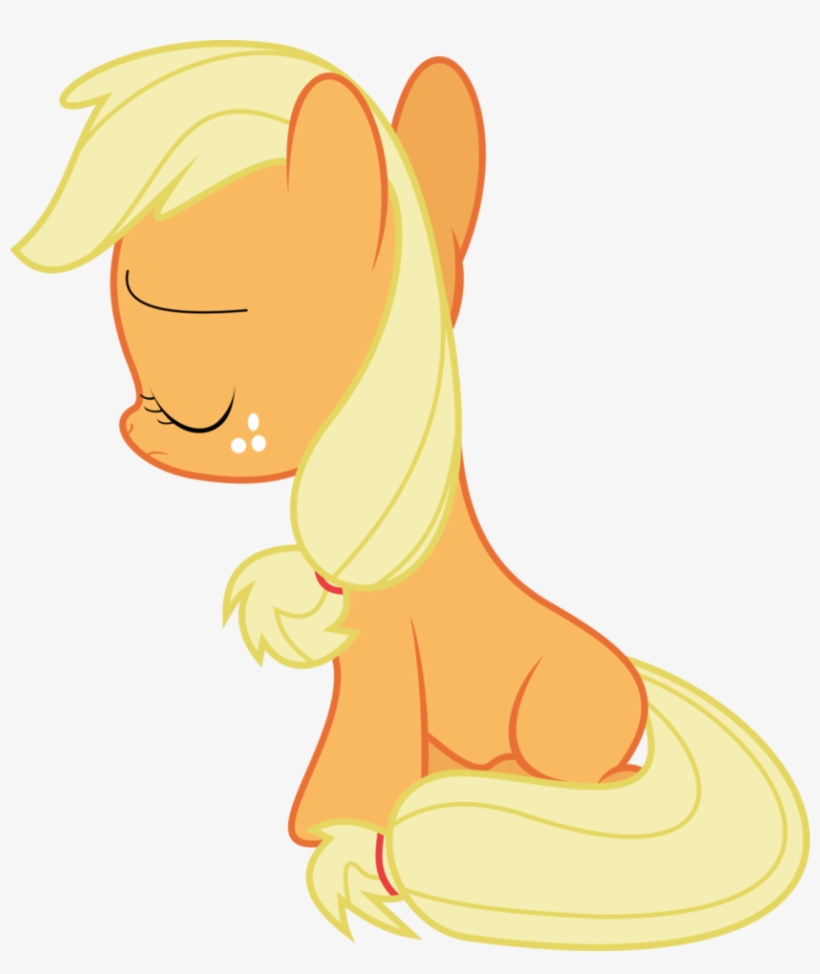 Download Sad Filly Applejack - Applejack | Transparent PNG Download ...