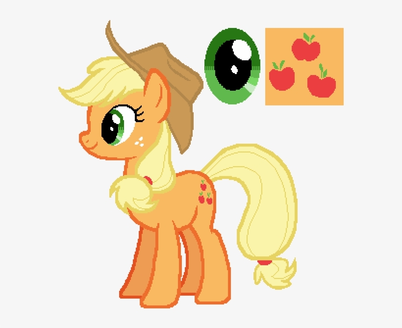 Applejack - My Little Pony Color Guide Applejack PNG Image ...