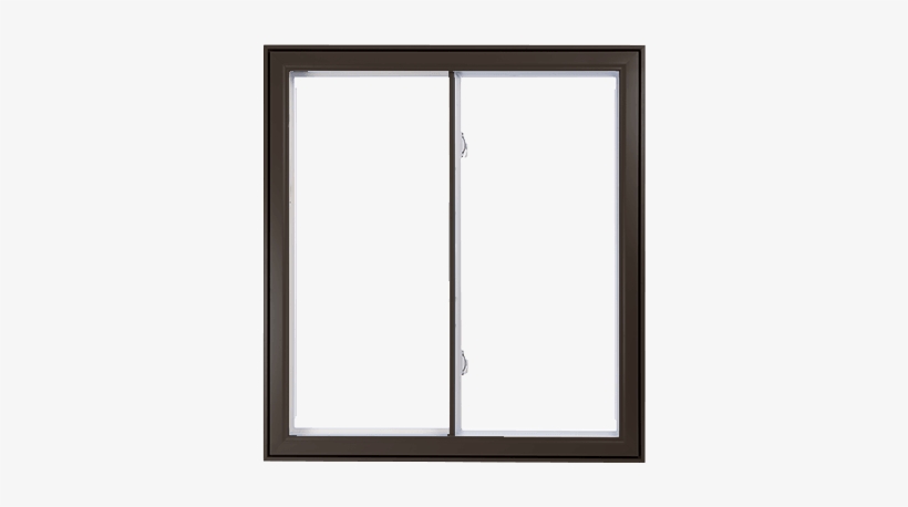Download A Brown Hybrid Pvc / Aluminum Double Slider Window - Glass ...