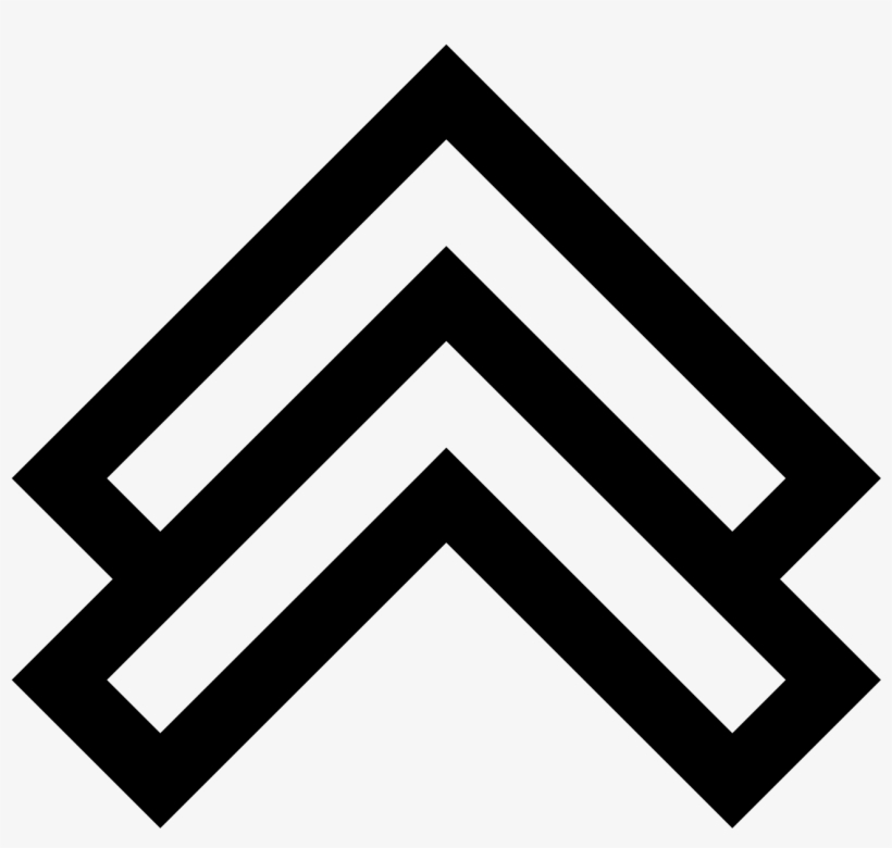 This Icon Represents Chevron, It Is Two Triangle Lines - Daostack Ico ...