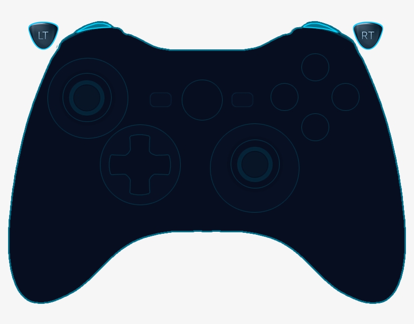 Xbox360 Controller Triggers - Game Controller PNG Image | Transparent ...
