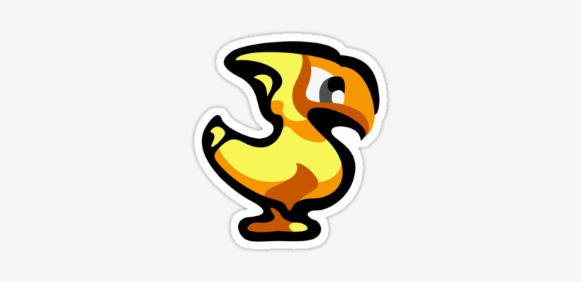 Yellow Chocobo By Kari Likelikes - Sticker PNG Image | Transparent PNG ...