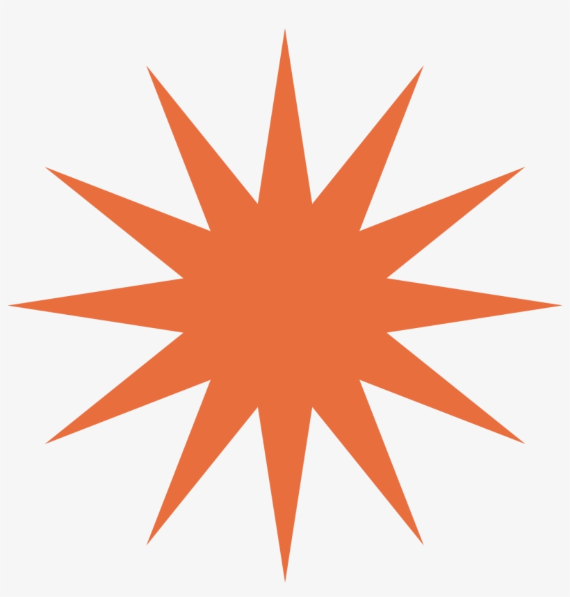 Spinning Orange Star - Motorcycle Tyre Vector PNG Image | Transparent ...