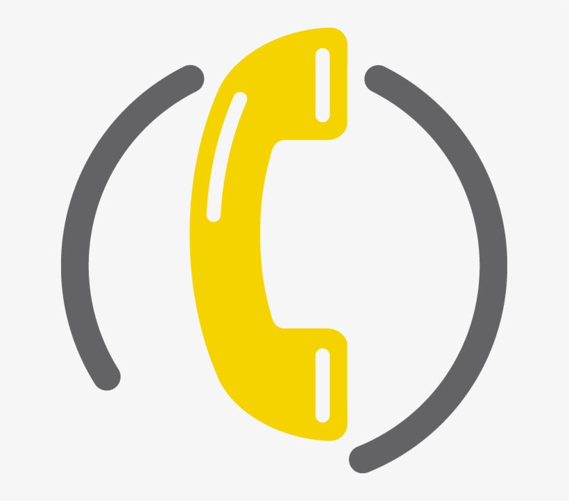 Phone Icons Yellow - Contact Us Icon PNG Image | Transparent PNG Free ...