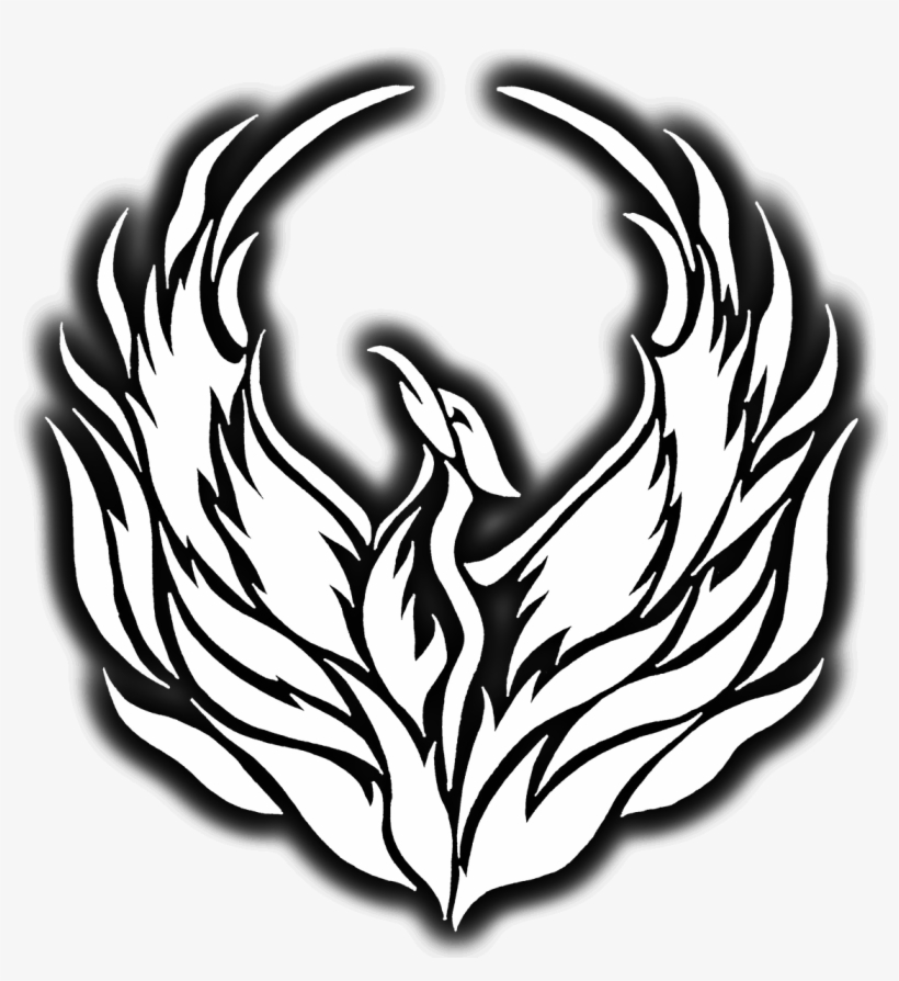 Phoenix Drawing Png Graphic Library Library - White Phoenix Logo Png ...