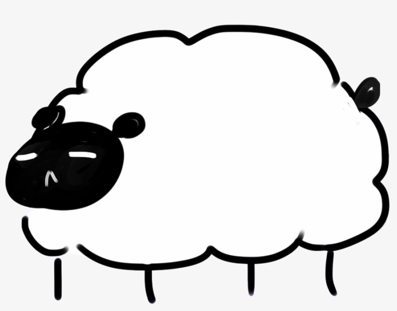 How To Draw A Sheep Tumblr - Drawing PNG Image | Transparent PNG Free ...