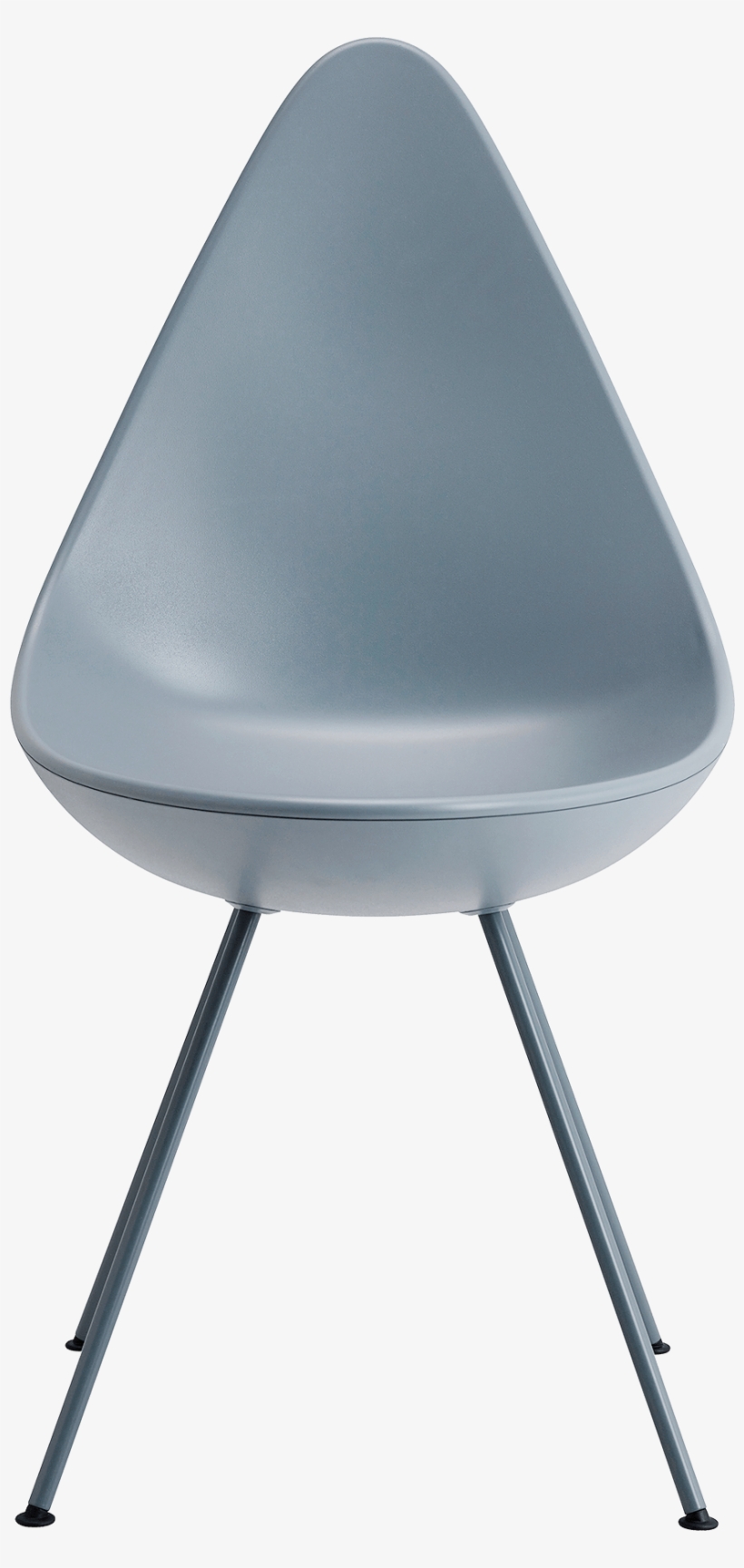 The Drop Chair Arne Jacobsen Storm Blue Lacquered Base - Drop Chair PNG ...