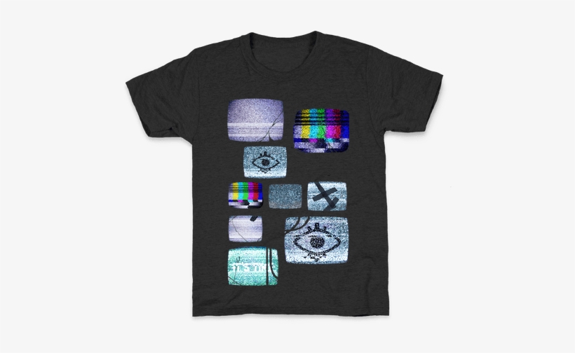 Static Tv Set Kids T-shirt - Static Tv Shirt PNG Image | Transparent ...