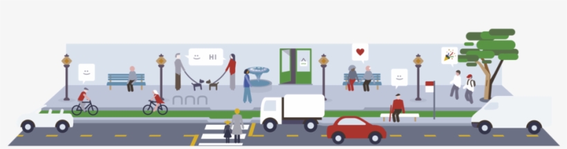 Happy Street - Illustration PNG Image | Transparent PNG Free Download ...