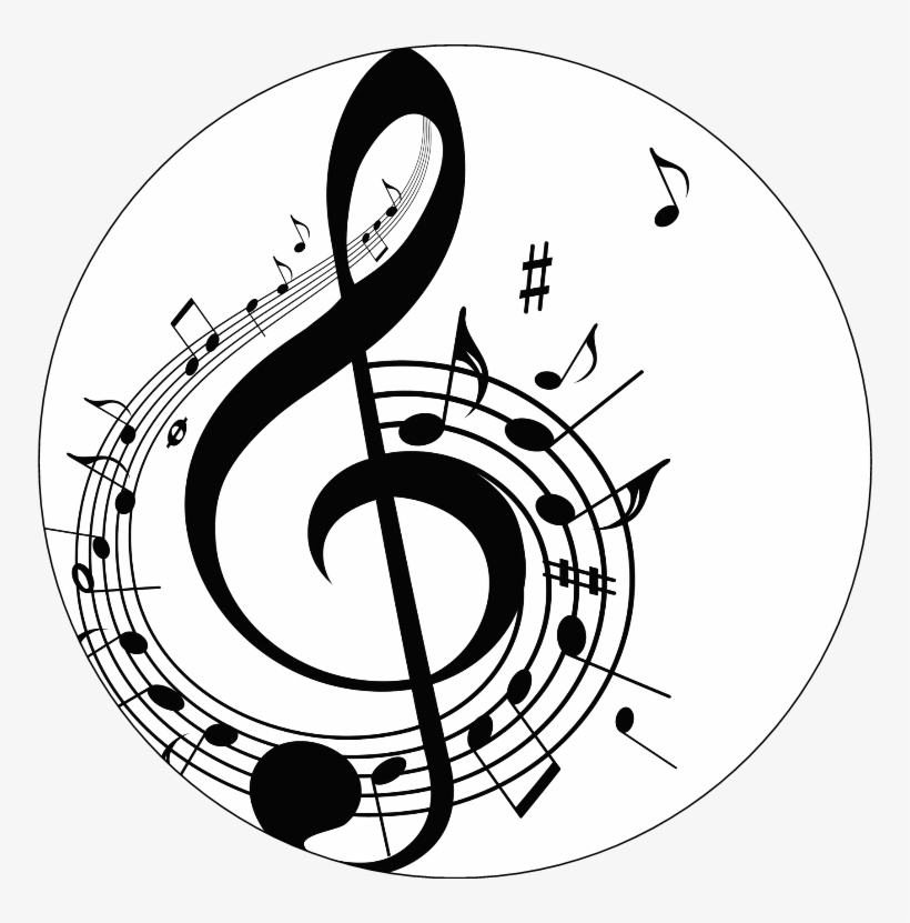 Vector Black And White Utorrent Stonkaly - Music Note Treble Clef ...