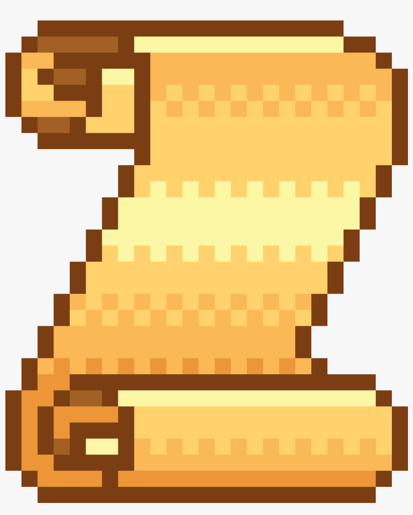 Download Open Parchment Scroll - Outertale Sprite | Transparent PNG ...