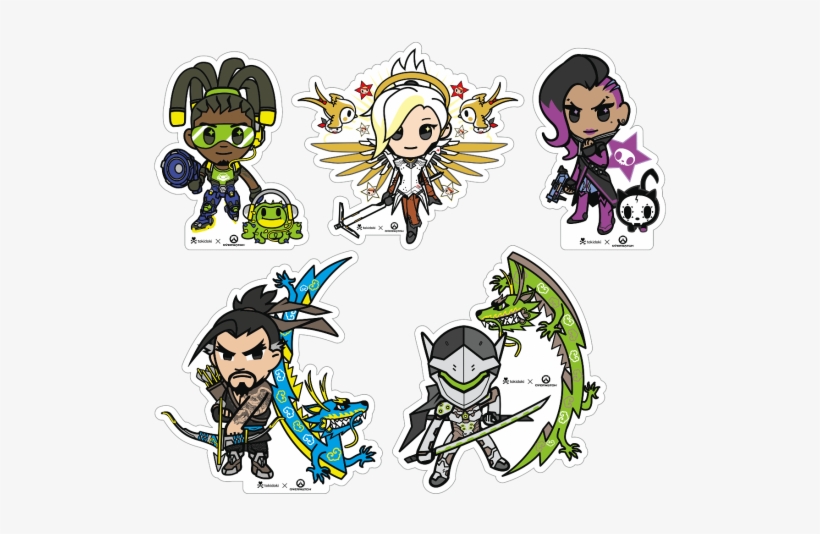 Tokidoki X Overwatch Heroes Stickers - Overwatch Tokidoki Sticker PNG ...