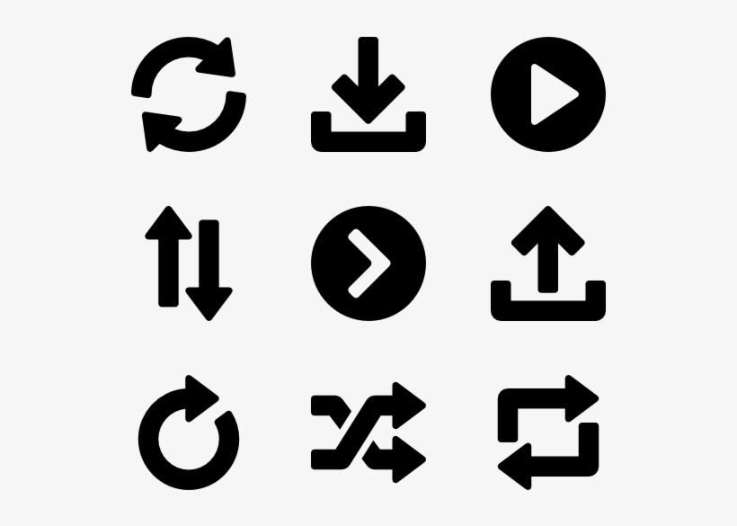 Round Icon Packs Svg Psd Png - Arrow Round Icon PNG Image | Transparent ...