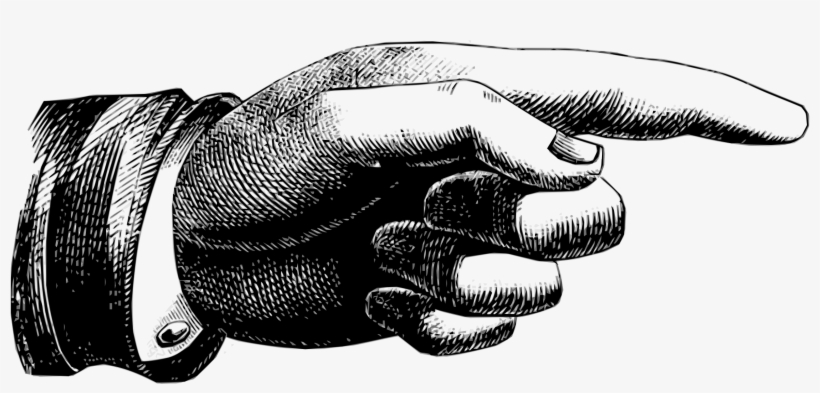 Finger Point Vector - Pointing Finger Transparent PNG Image ...