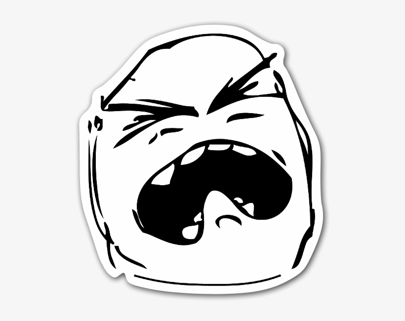 Download Crying Meme Sticker - Crying Troll Face Png | Transparent PNG ...