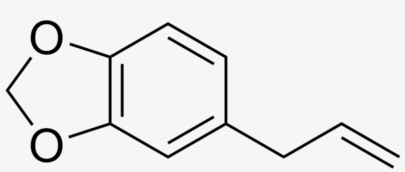 Safrole Line Structure - 1h Pyrrolo 2 3 C Pyridine PNG Image ...