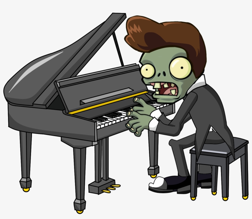 Grand Piano Zombie Hd - Plants Vs. Zombies 2: It's About Time PNG Image ...