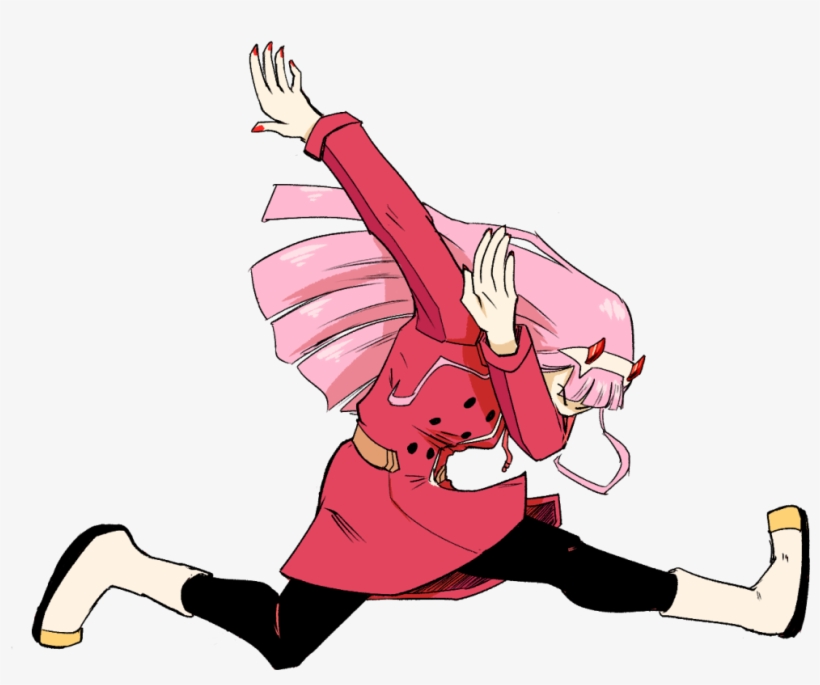 Zero Two Dabbing As A Transparent Png In Case - Dabbing Zero Two PNG ...