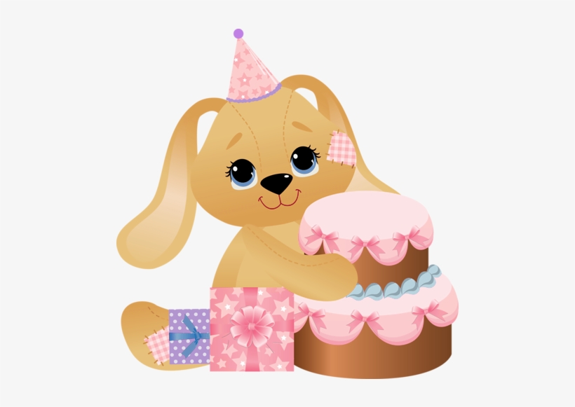 Pink Birthday Bunny Png Clipart - Bunny Birthday Clip Art PNG Image ...