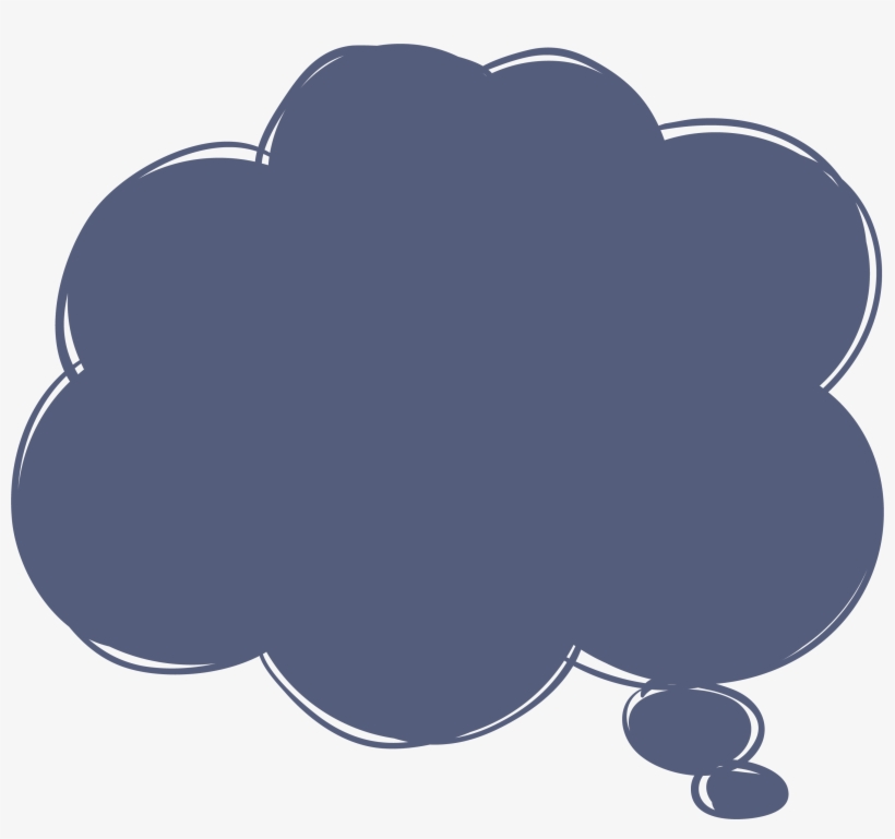 Thought Clip Art Hand Painted Thinking Bubble - Bubble Box PNG Image ...