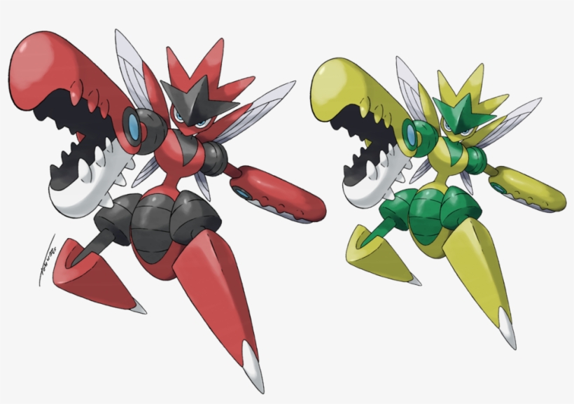 Pokemon Shiny Mega Scizor PNG Image | Transparent PNG Free Download on ...