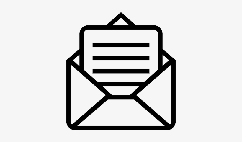 Download Opened Email Outlined Interface Symbol Vector - Opened Email ...