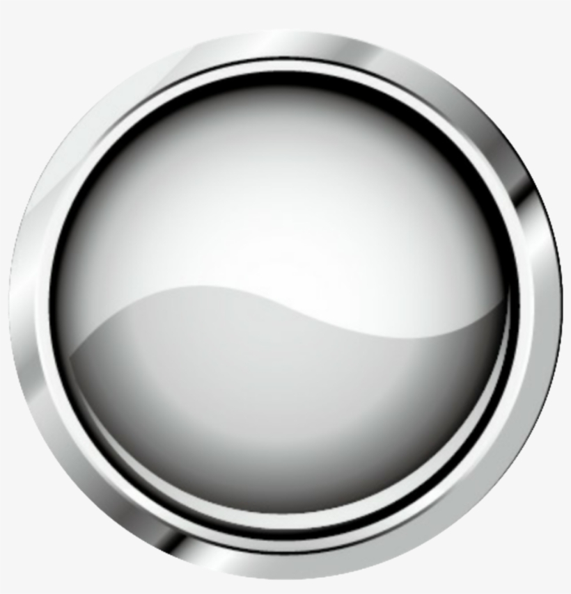 Download Round Button Silver Png | Transparent PNG Download | SeekPNG