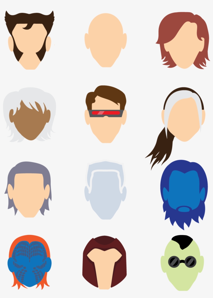 Wolverine, Professor X, The Phoenix - X Men Icons PNG Image ...