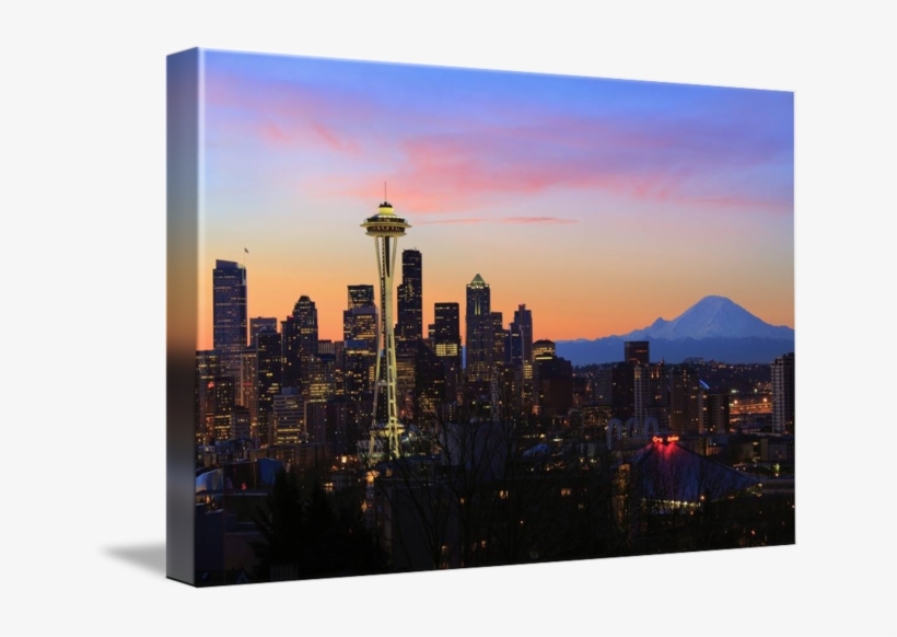 "seattle Dawn" By Inge Johnsson - Gallery-wrapped Canvas Art Print 24 X ...