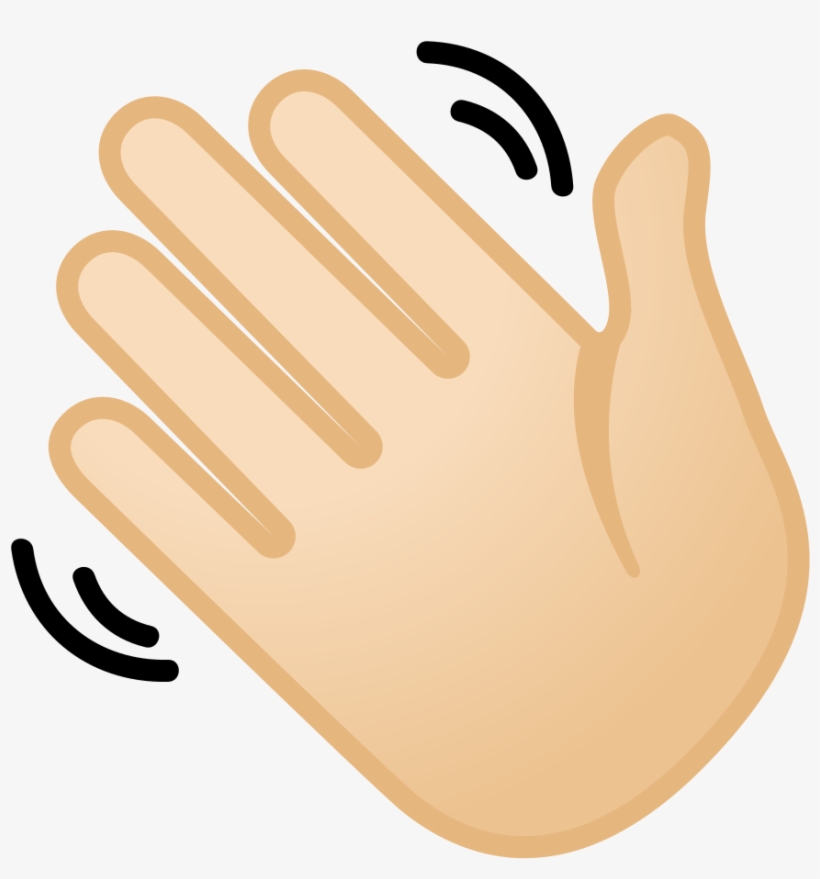 Download Svg Download Png - Emoji Mano Saludando PNG Image ...