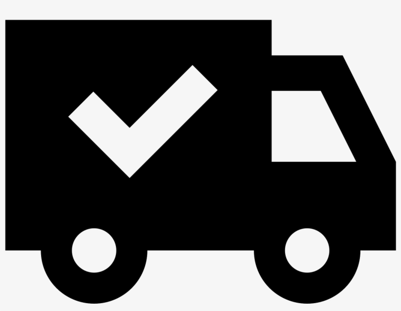 The "shipped" Icon Is A Plain, Black And White Box - Delivery PNG Image ...