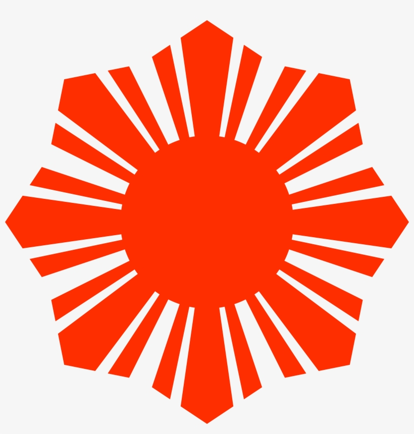 Sun Symbol Red Banner Transparent Download - Sun In Philippine Flag PNG ...