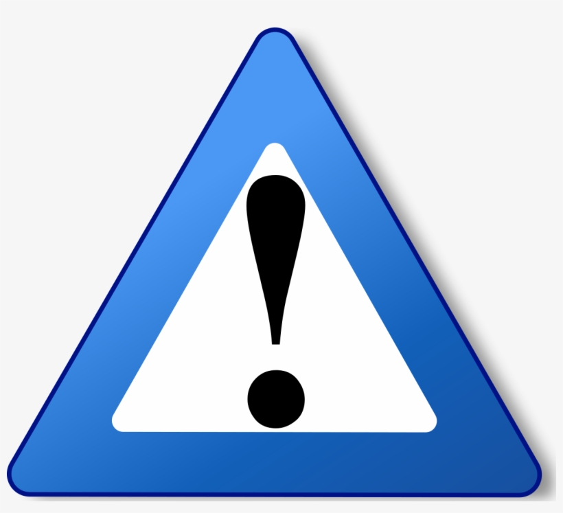 Warningsignpost Blue - Warning Sign Blue PNG Image | Transparent PNG ...