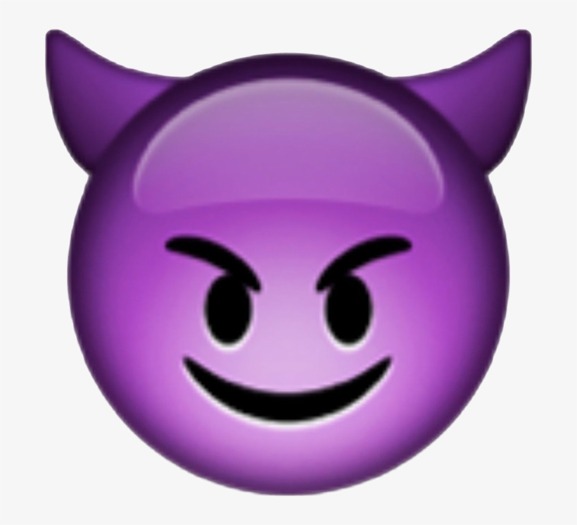 Purple Heart Emoji Png - Purple Devil Emoji PNG Image | Transparent PNG ...