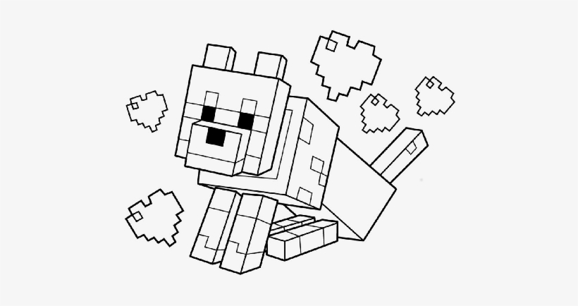Download Minecraft Valentines Coloring Page | Transparent PNG Download ...