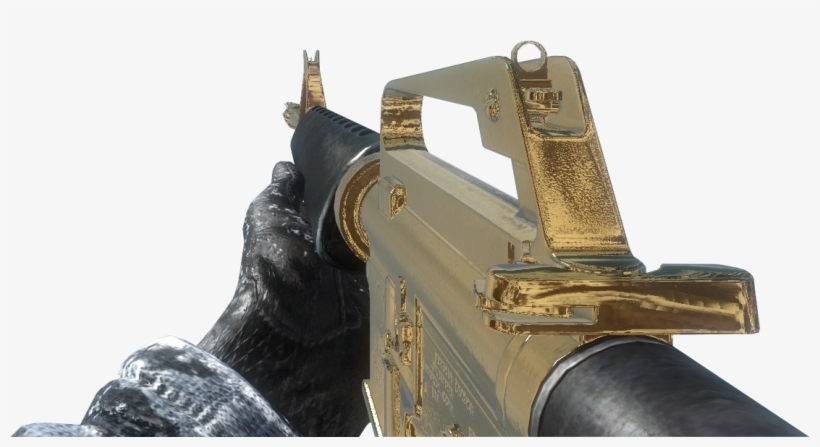 Gold - Gold M16 Black Ops PNG Image | Transparent PNG Free Download on ...