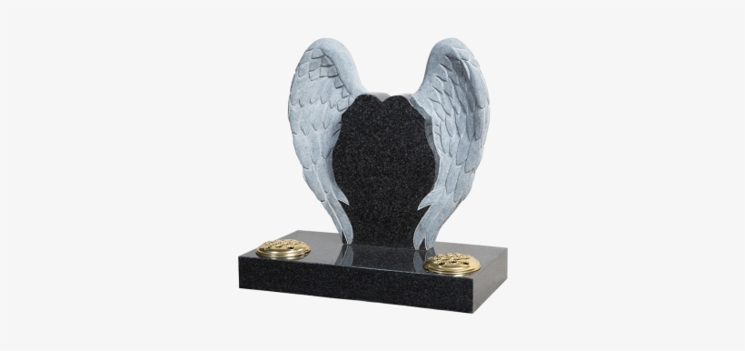 Angel Wings Headstone - Gravestone With Angel Wings PNG Image ...