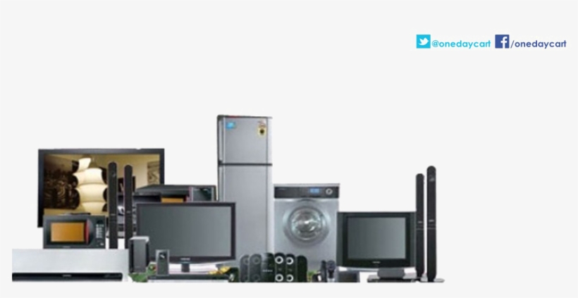 Download Home Appliances Png Pic - Tv Fridge Washing Machine Ac ...
