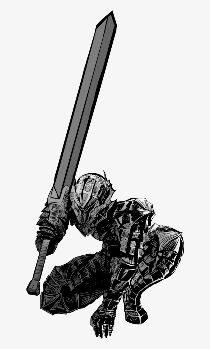 Guts Without Cape By Clipart Free Stock - Guts Berserk PNG Image ...