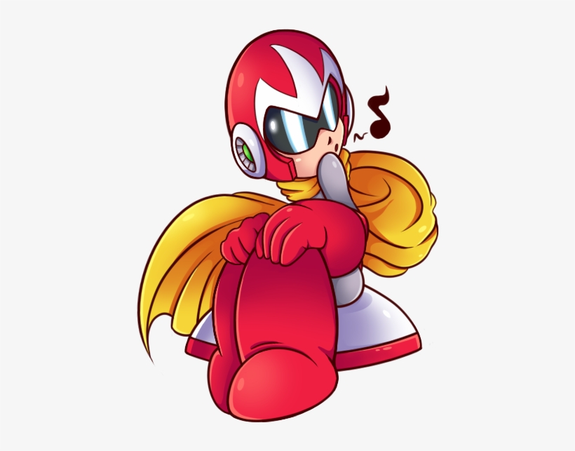 Proto Man Commission By 8 Bit Britt - Chibi Protoman PNG Image ...