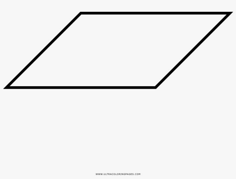 Parallelogram Coloring Page - Imagen De Un Paralelograma PNG Image ...