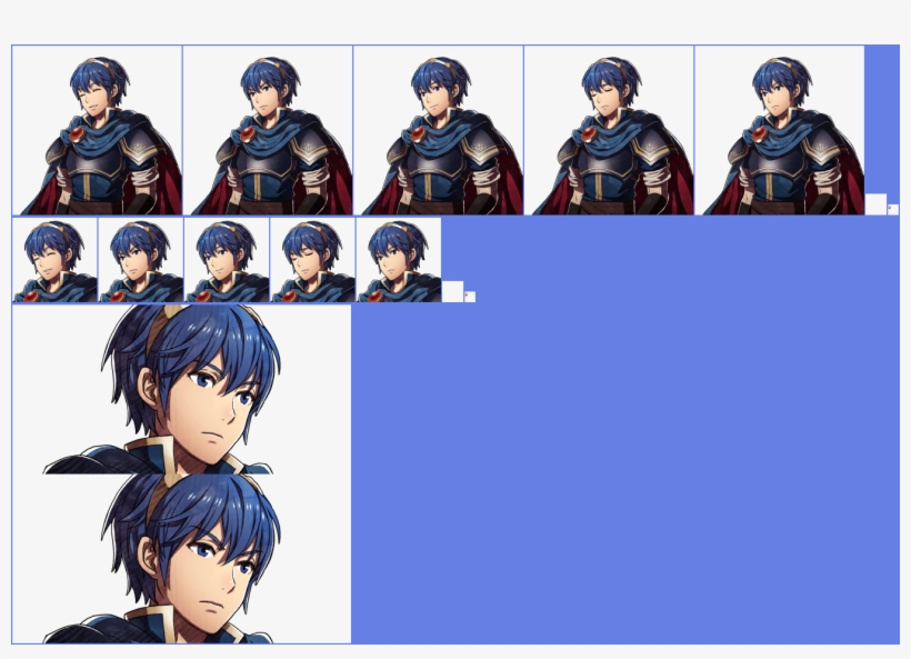 Click For Full Sized Image Marth - Fire Emblem Marth Sprite PNG Image ...