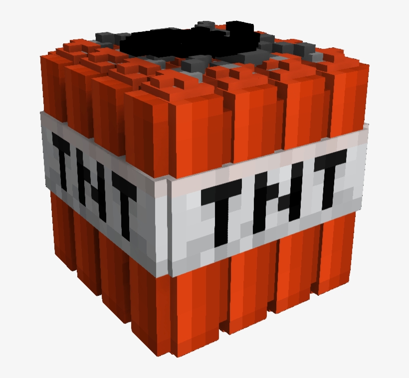 Download Rlhuq7e - Tnt - Minecraft Tnt Block | Transparent PNG Download ...