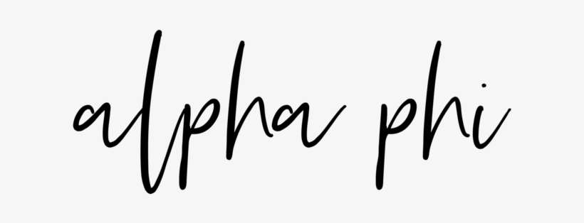 Alpha Phi Recruitment Video - Calligraphy PNG Image | Transparent PNG ...