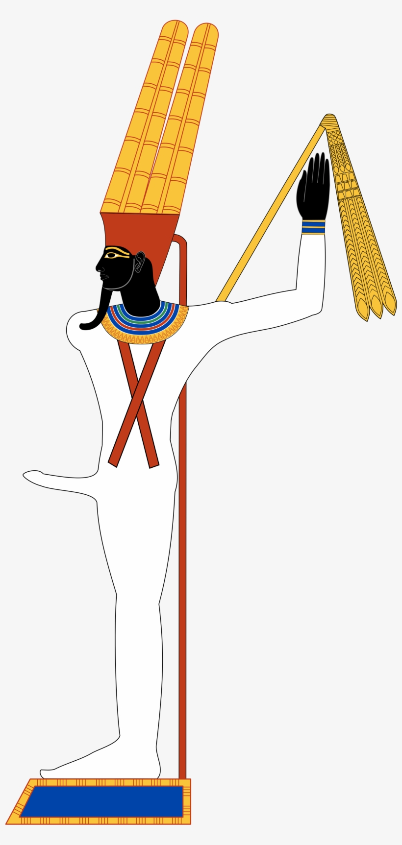 Min - Svg - Amun The Egyptian God PNG Image | Transparent PNG Free Download on SeekPNG