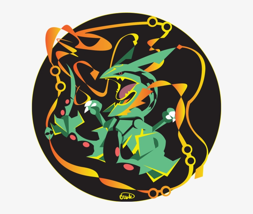 Mega Rayquaza Art Drawing - Mega Rayquaza PNG Image | Transparent PNG ...