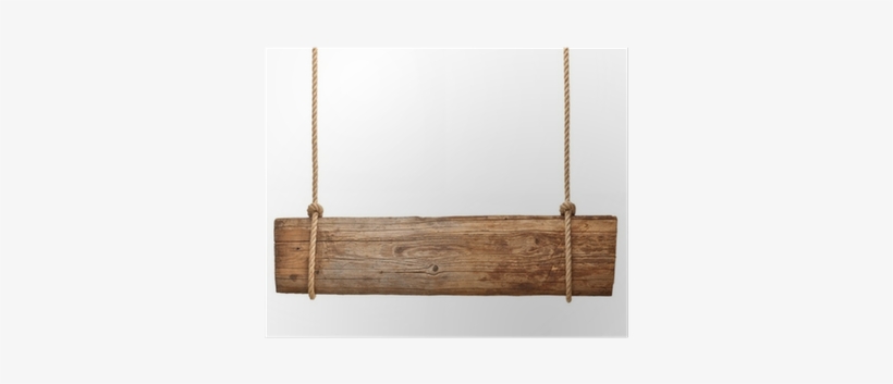 Wooden Sign Background Message Rope Hanging Poster - Wooden Sign Hang ...