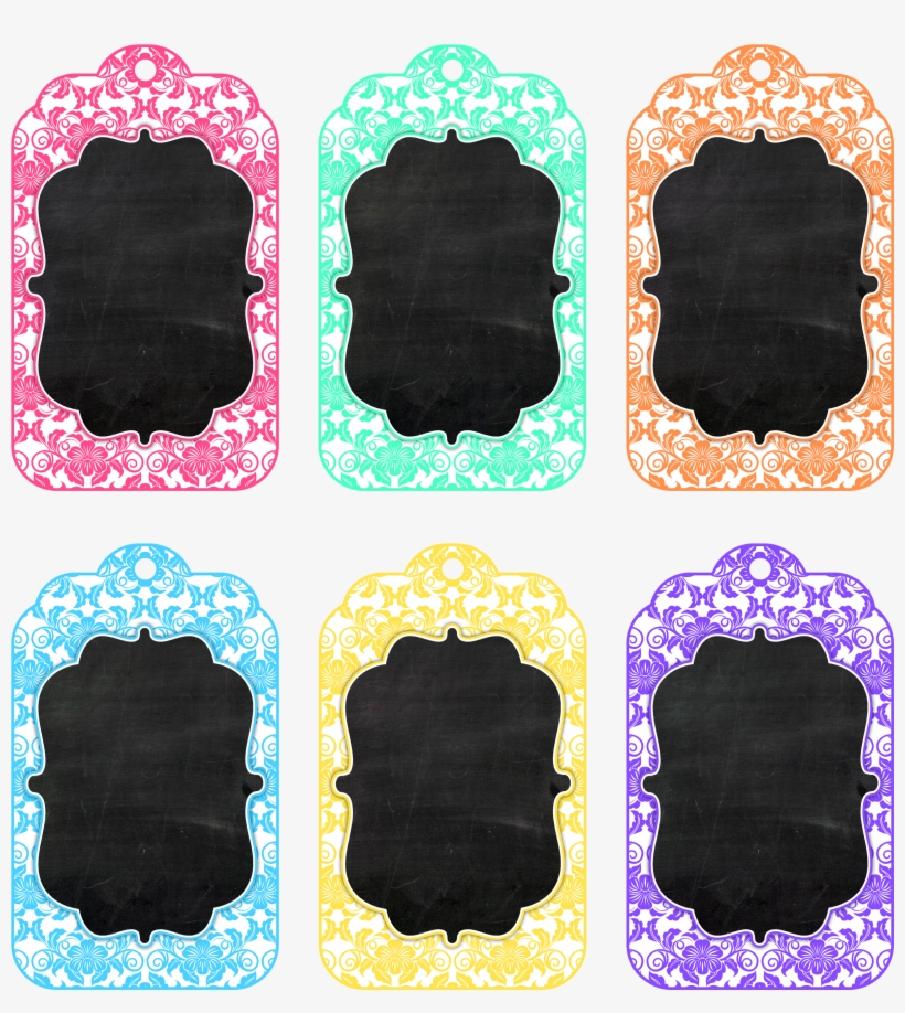 Download Download Here The Labels In Blank - Chalkboard Name Tags ...