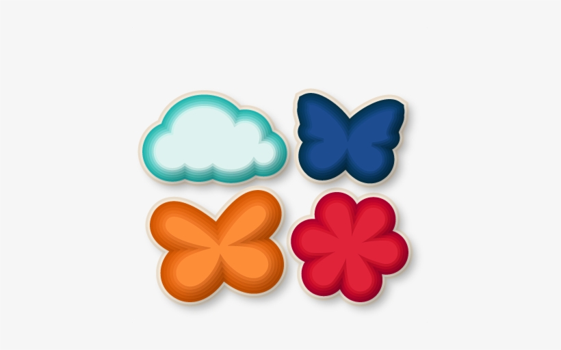 Nested Summer Shapes Svg Scrapbook Cut File Cute Clipart - Shapes Cute ...