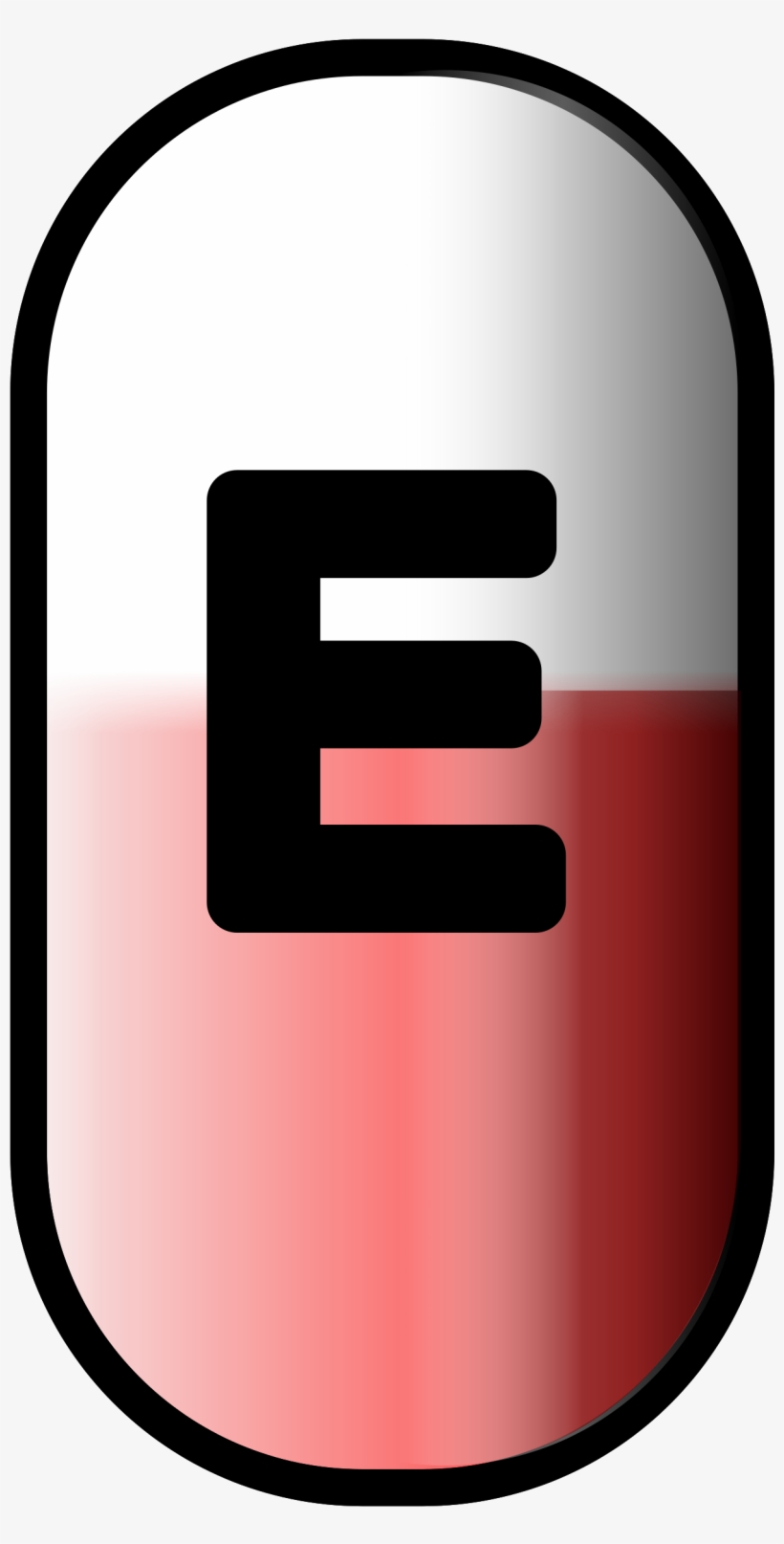 This Free Icons Png Design Of White Red E Pill PNG Image | Transparent ...